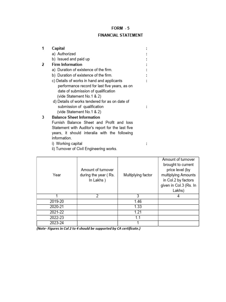 Form 5 | PDF | Banks | Financial Services