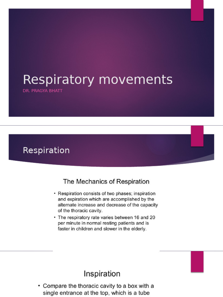 Understanding Respiratory Movements | PDF
