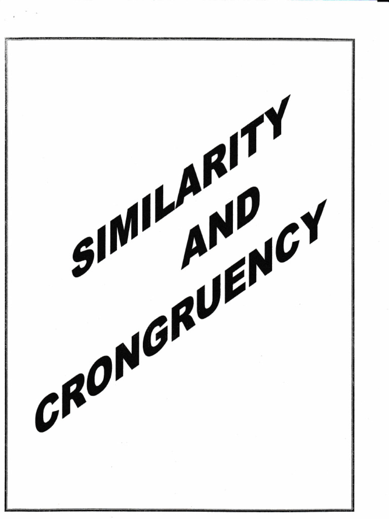 Similarity and Congruency | PDF | Volume | Area
