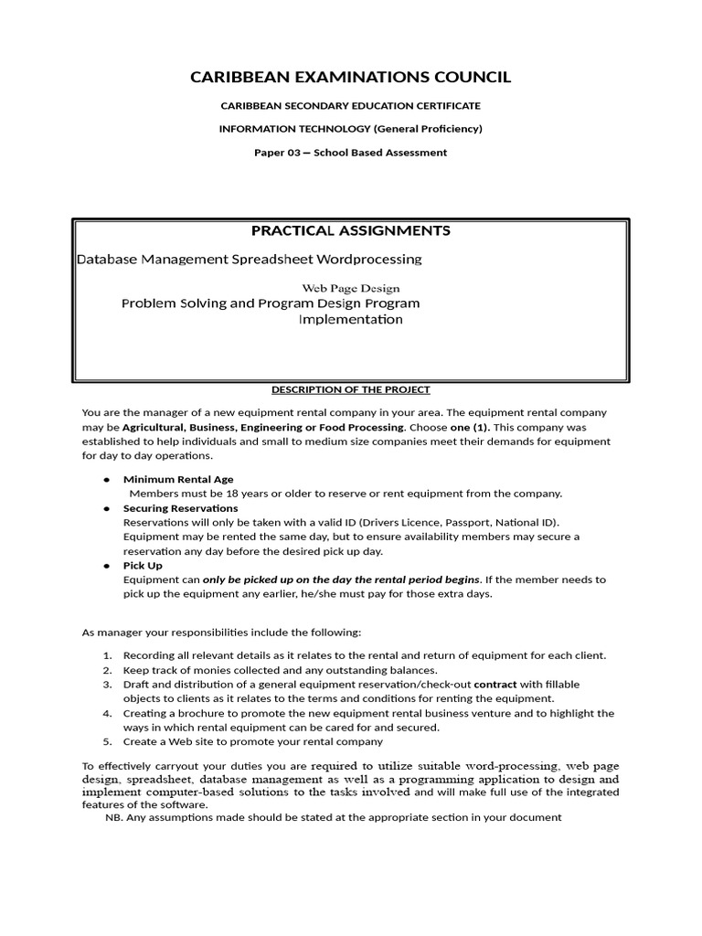 DESCRIPTION OF THE PROJECT IT SBA 2023 To 24 | PDF | Databases ...