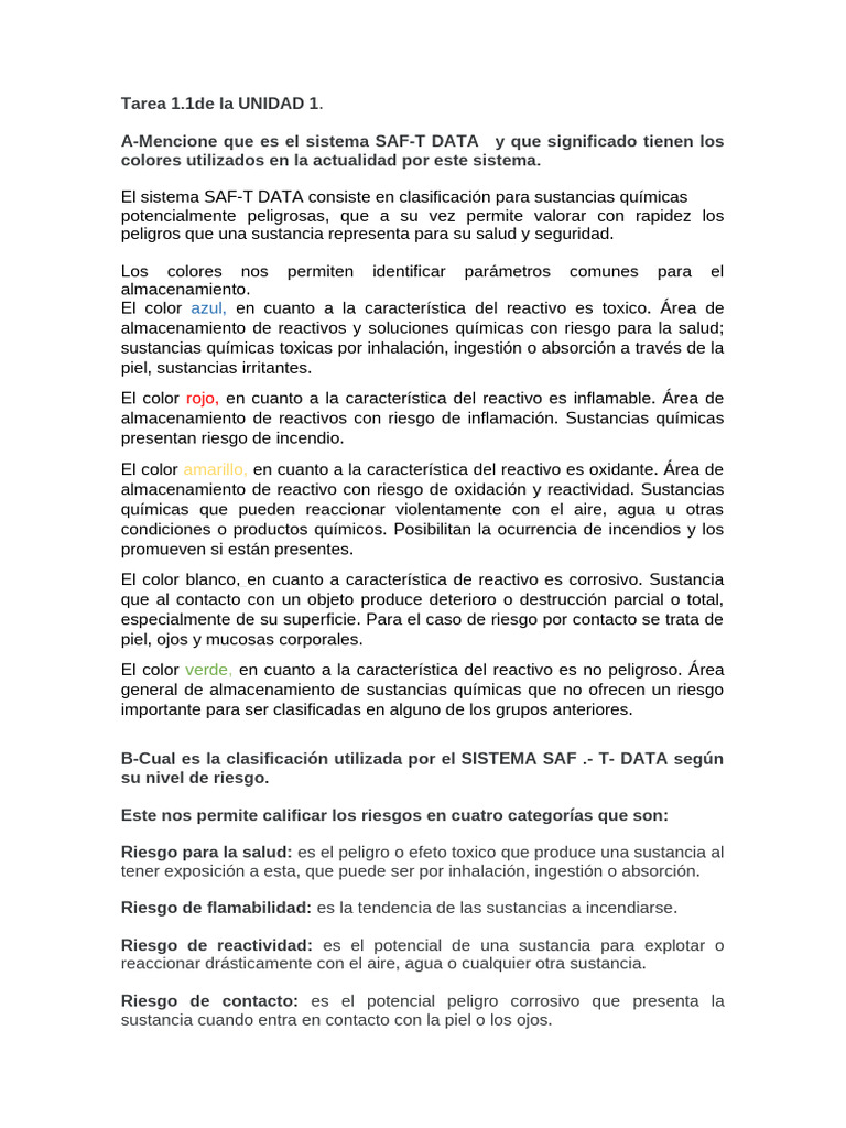 Tarea 1.1 Lab de Toxico | PDF | Salud y bienestar