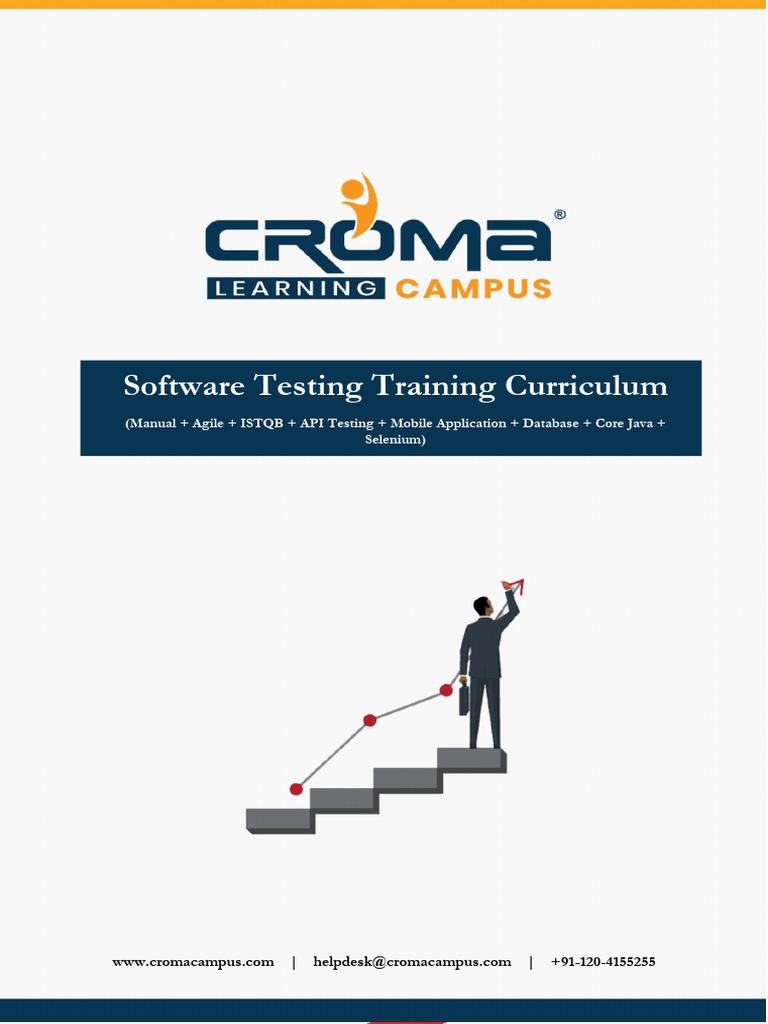 Croma Campus - Software Testing Training Curriculum | PDF | Software ...