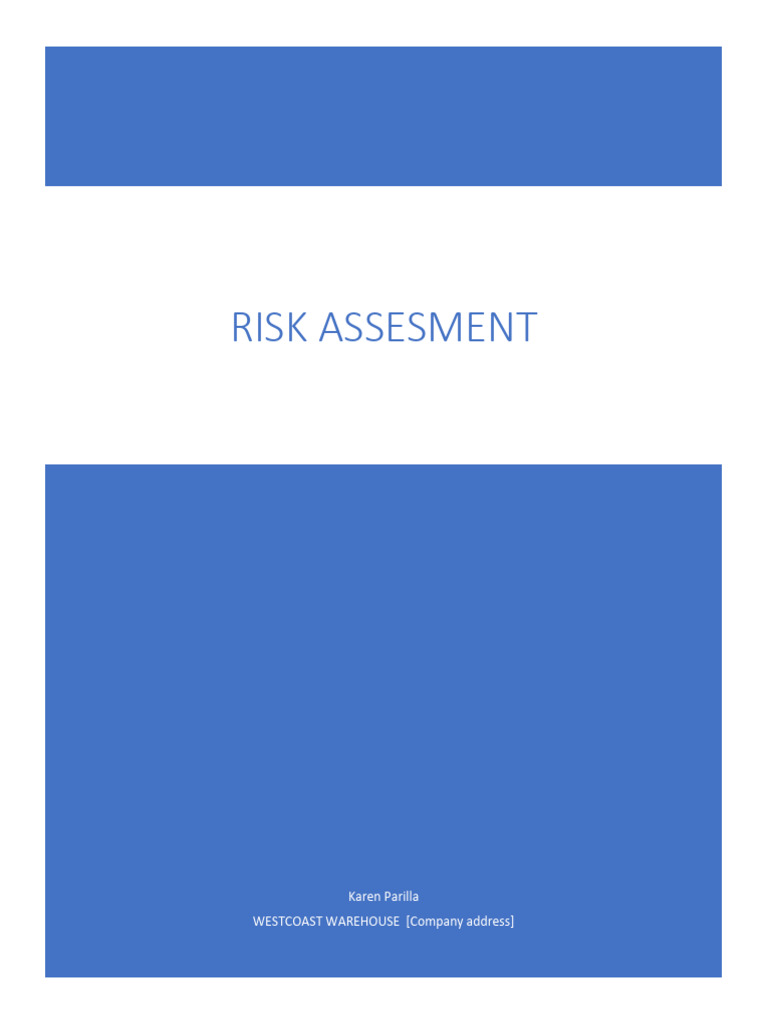 RISK ASSESMENT | PDF | Forklift | Warehouse