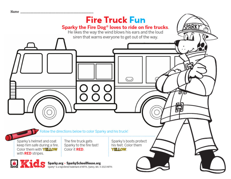 Sparky Fire Truck Fun | PDF