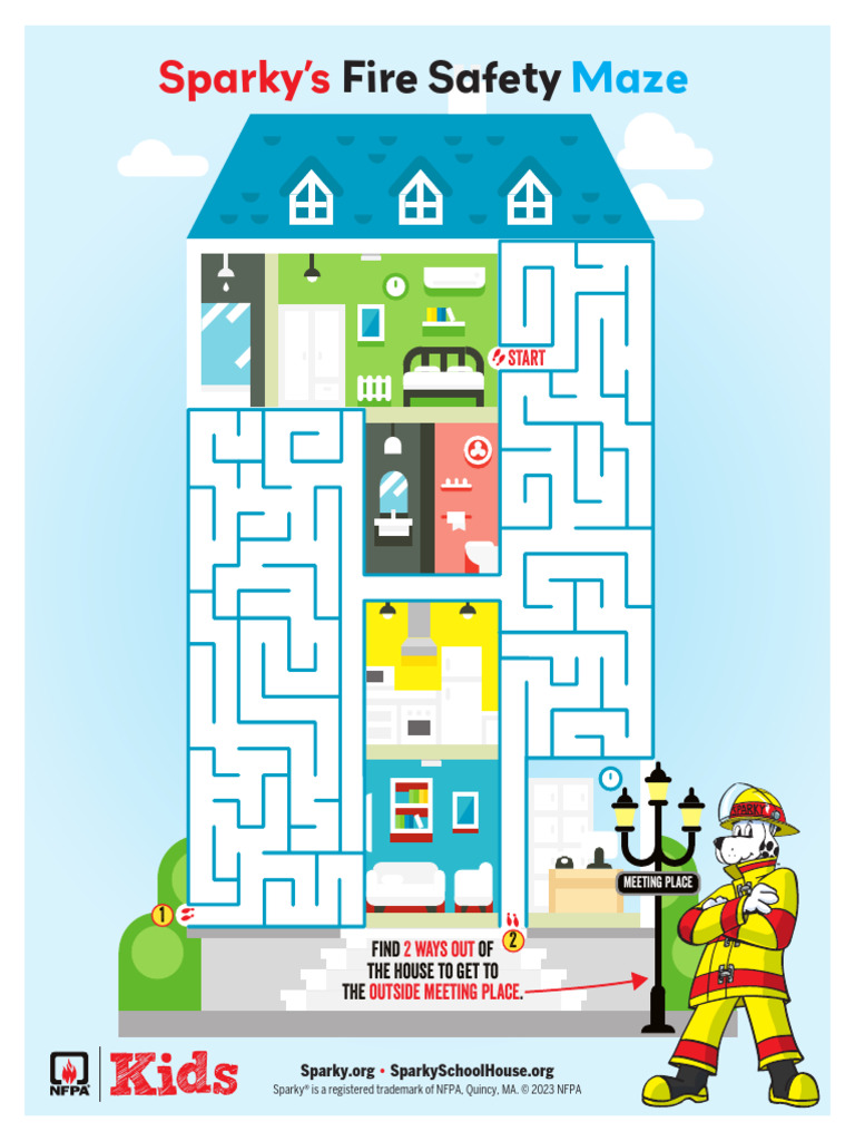 Fire Safety Maze | PDF