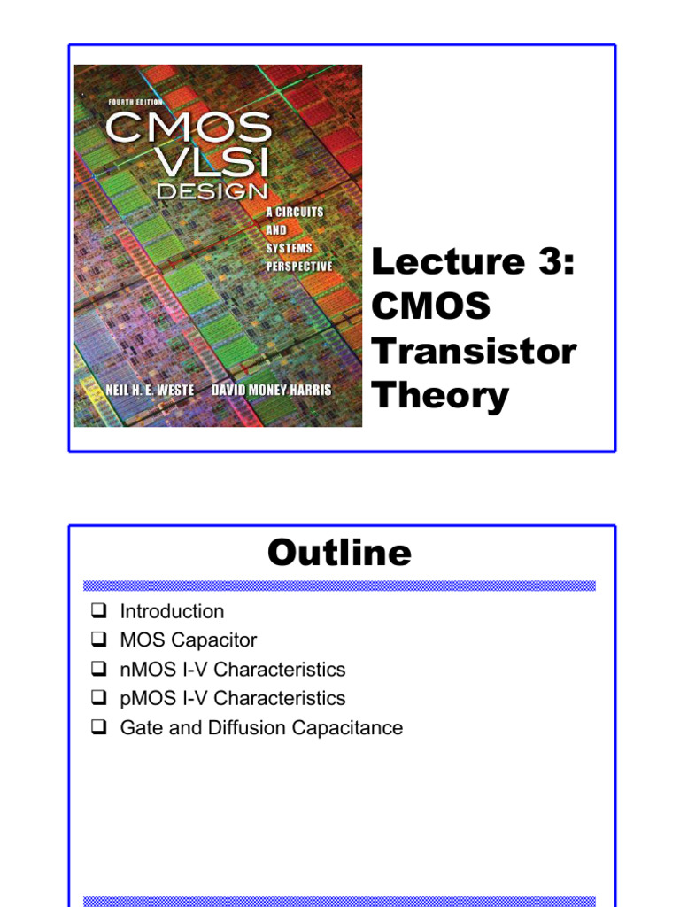 4 Lect3 Transistors - Compressed | PDF | Cmos | Mosfet