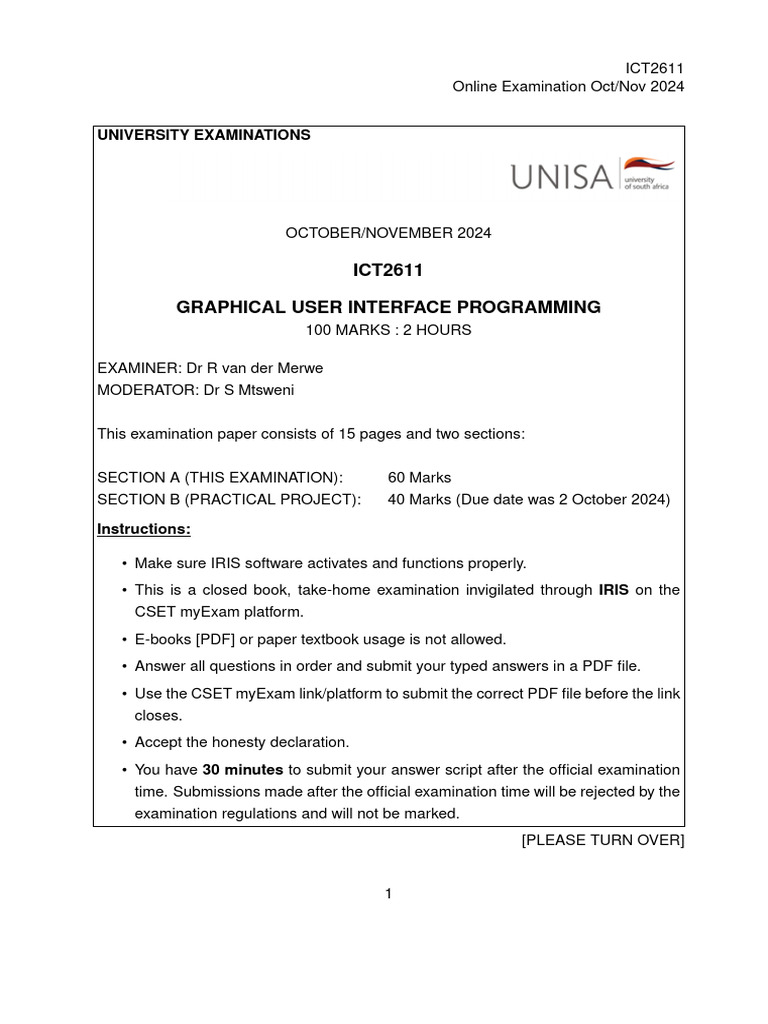 Ict2611 Octnov24 | PDF | C Sharp (Programming Language) | Integer (Computer Science)