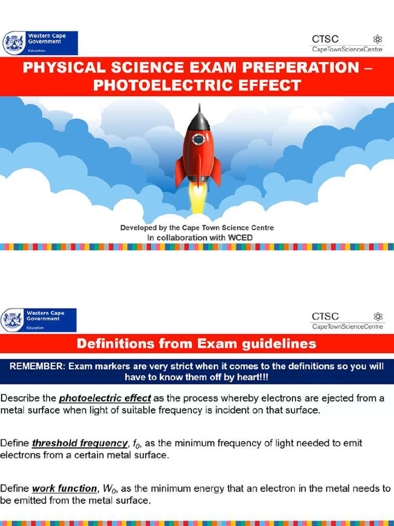 CTSC - Photoelectric Effect | PDF