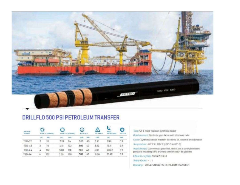DRILLFLO 500 PETRO TRANS HOSE | PDF