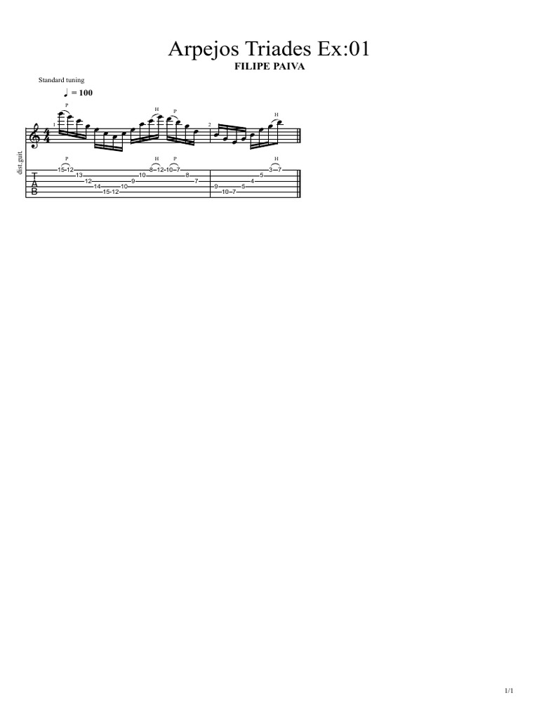 Arpejos Triades 01 PDF | PDF