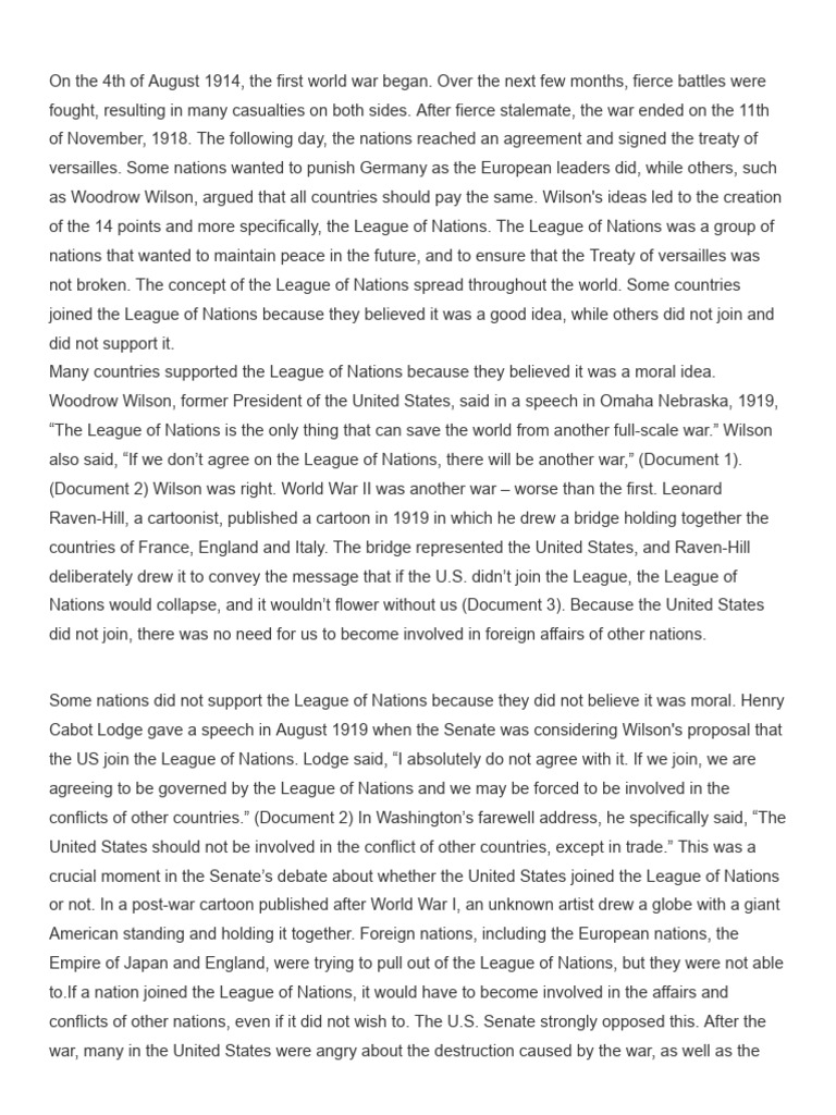 Essay 4 James V | PDF | League Of Nations | Diplomacy