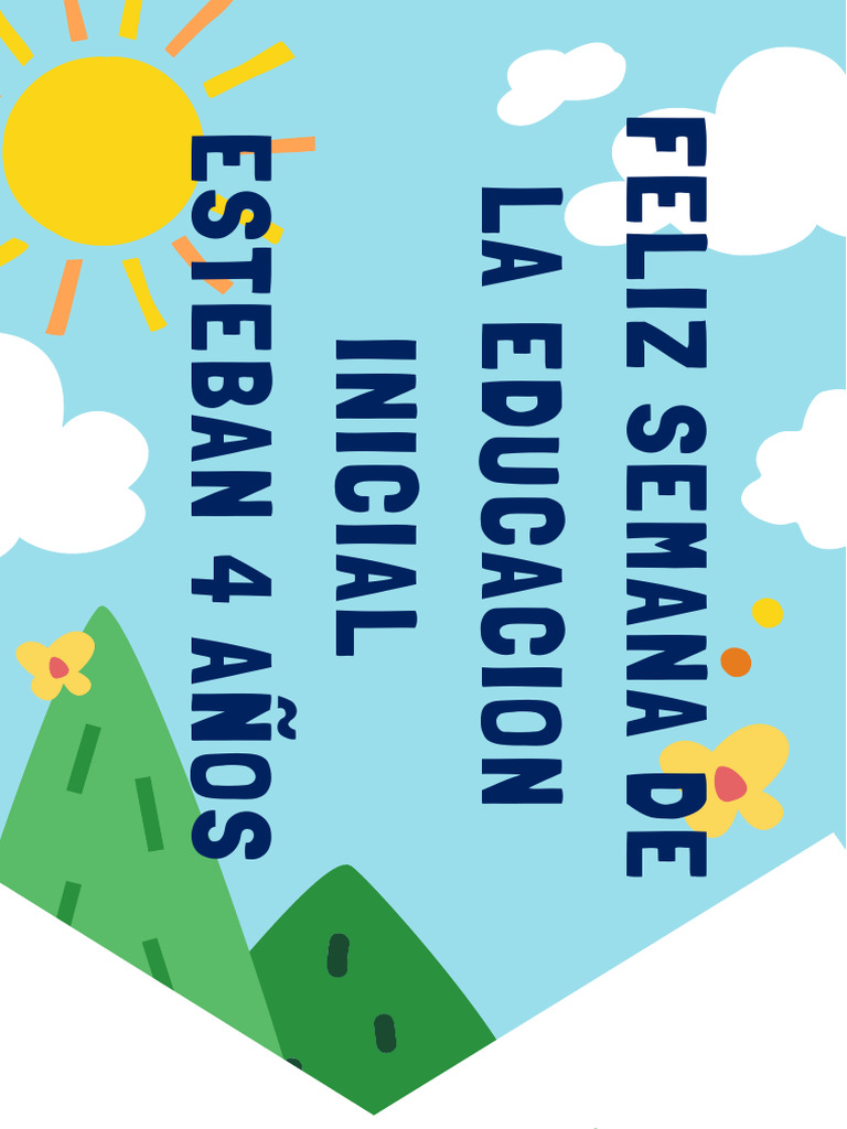 Banderin Semana de La Educacion Inicial | PDF