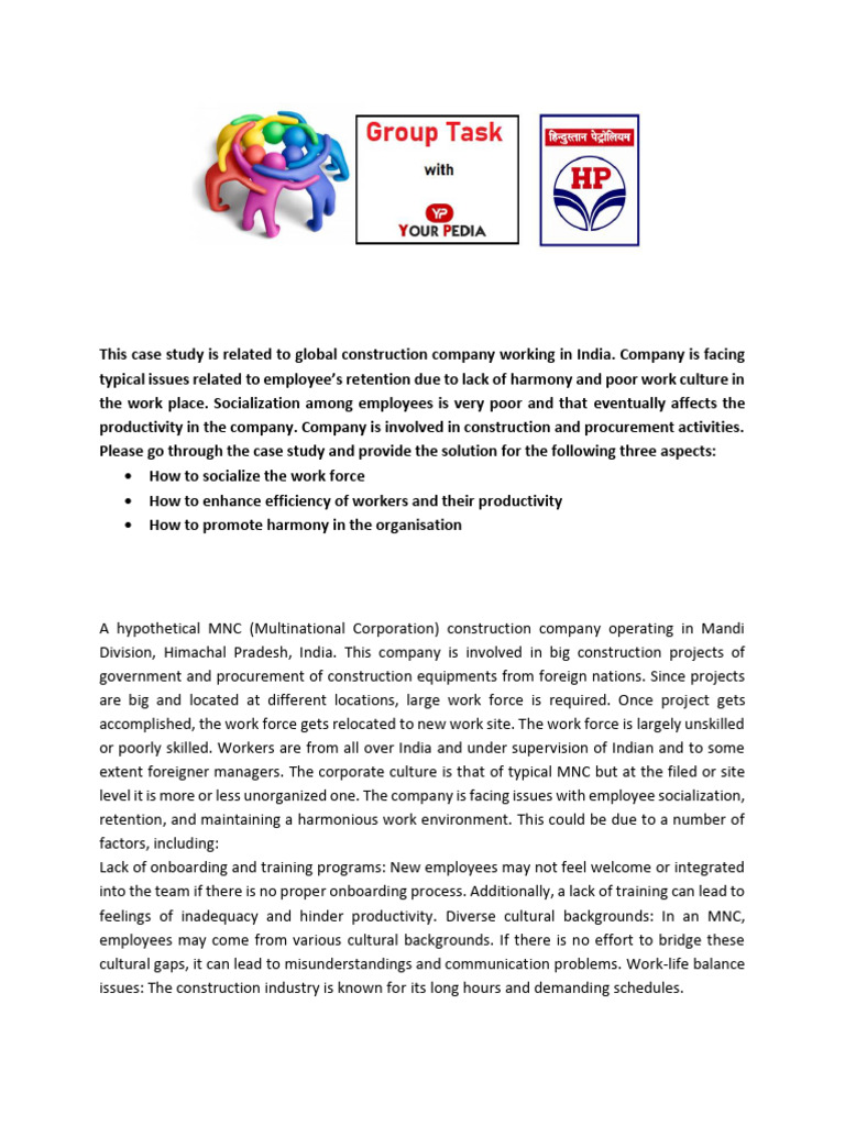 Actual HPCL GT 2024 Employee rention, harmony, socialisation | PDF ...