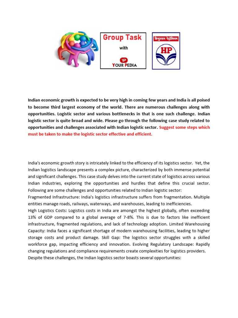 Actual HPCL GT 2024 Logistic Case Study | PDF | Logistics | Warehouse