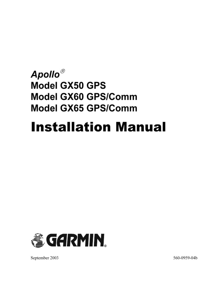 Apollo gx50 Gps | PDF | Electrical Connector | Air Traffic Control