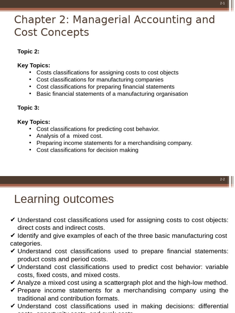 Topic 2 and 3 - Cost Concepts and Behaviour - DR Faruk Bhuiyan | PDF | Regression Analysis ...