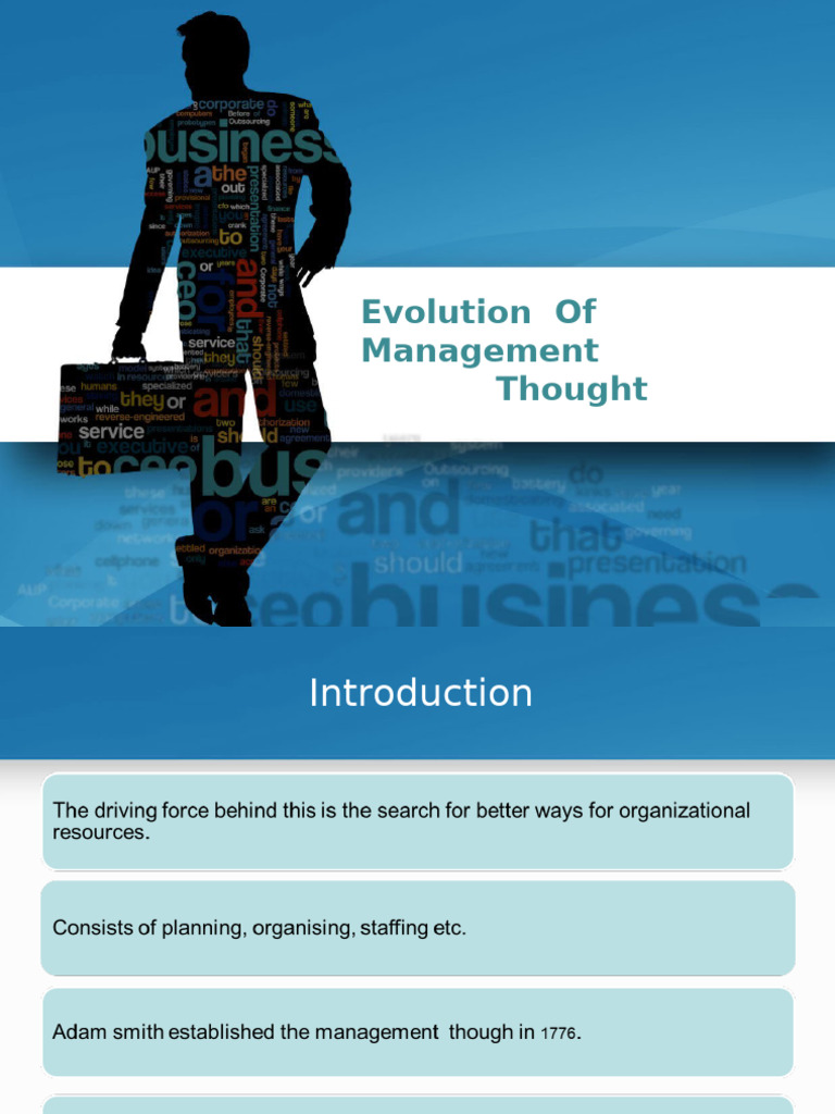 Evolution of Management Thought | PDF | Science | Business