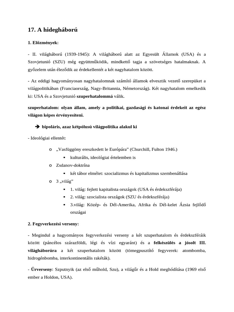 Hidegháború | PDF