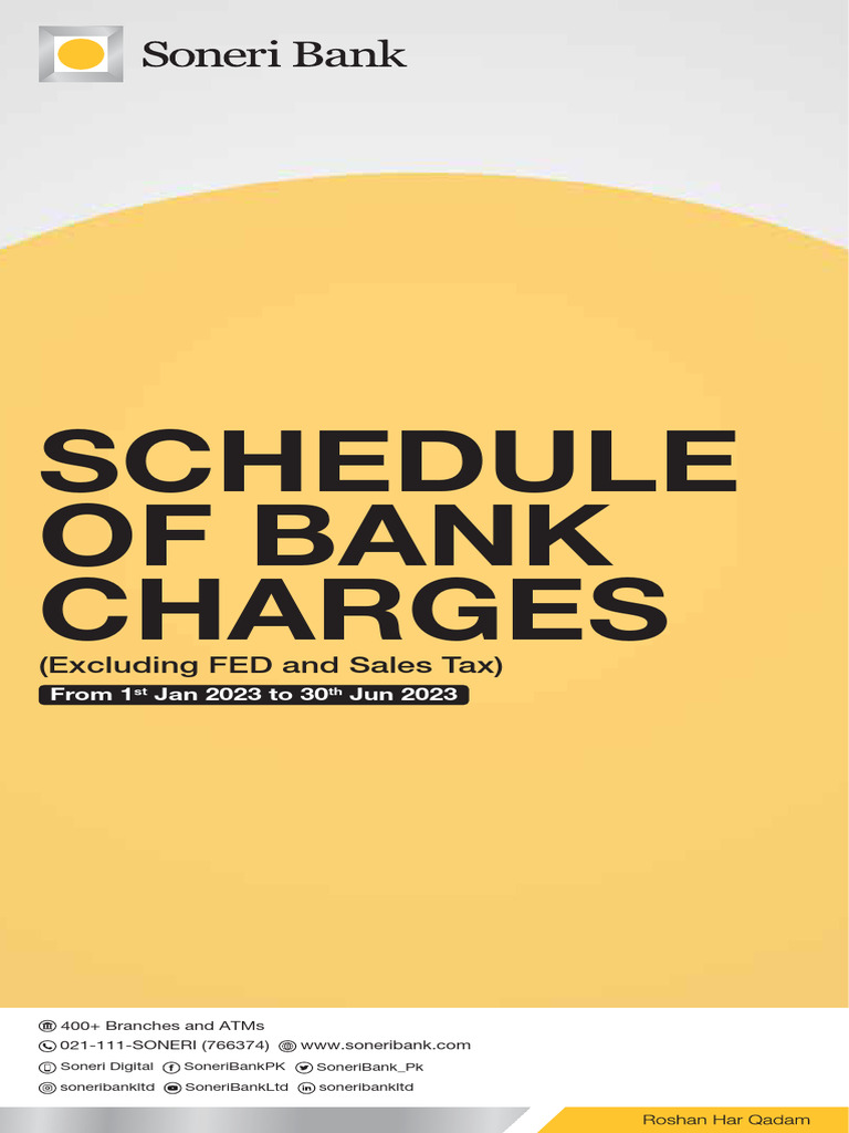 SOC Jan To Jun 2023 English 29nov | PDF | Banks | Fee