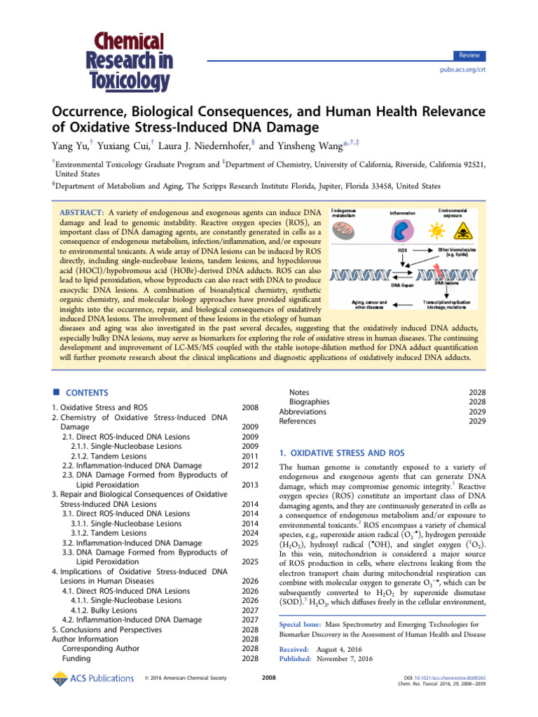 Yu Et Al 2016 Occurrence Biological Consequences and Human Health ...