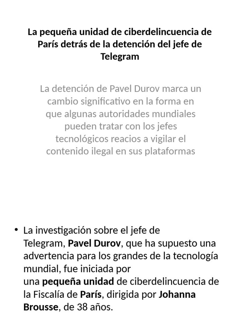 La Pequeña Unidad de Ciberdelincuencia de París Detrás | PDF