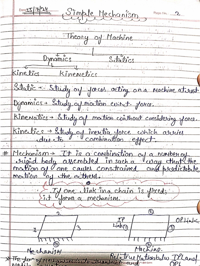 simple mechanism | PDF