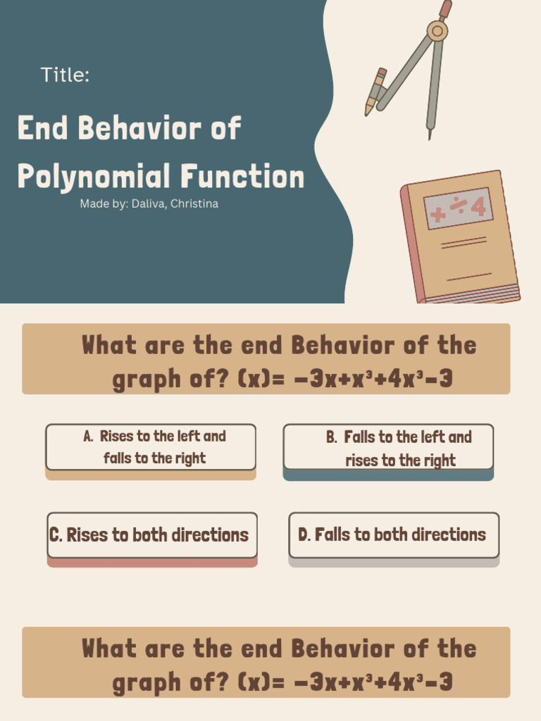 End Behavior of Polynomial | PDF | Computers