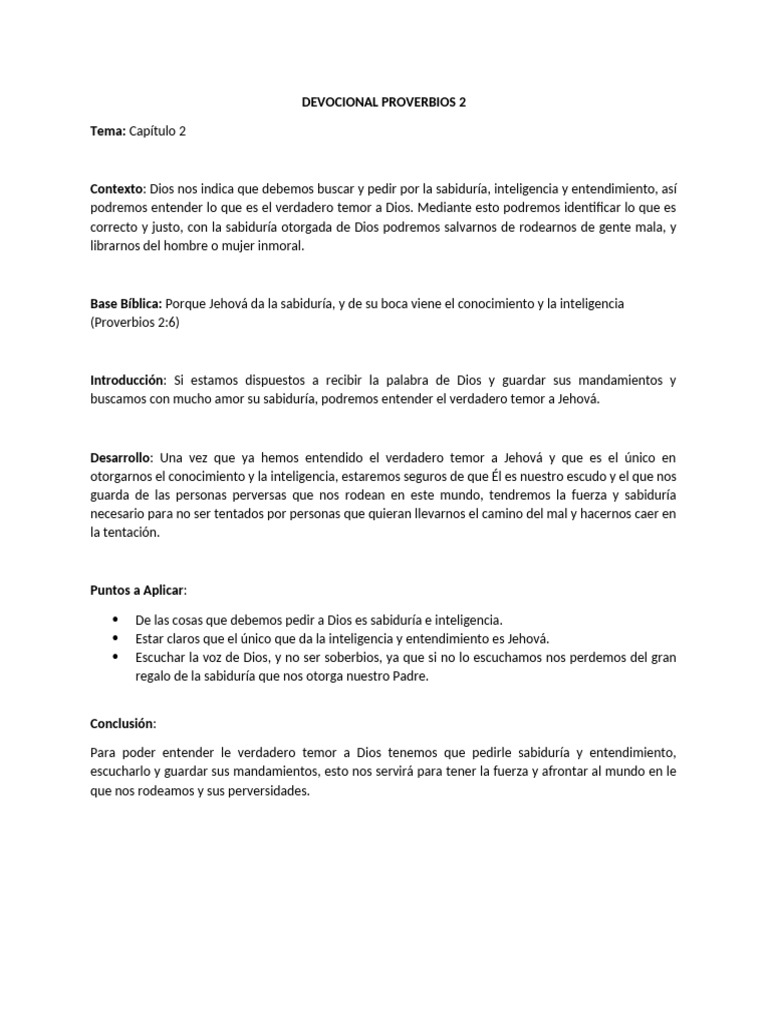 Proverbios 2 | PDF