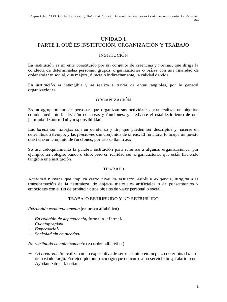 Lunazzi, Pablo E. (2007) - La Intervención Institucional | PDF ...