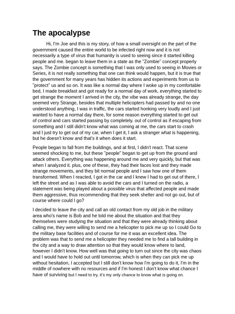 The apocalypse | PDF