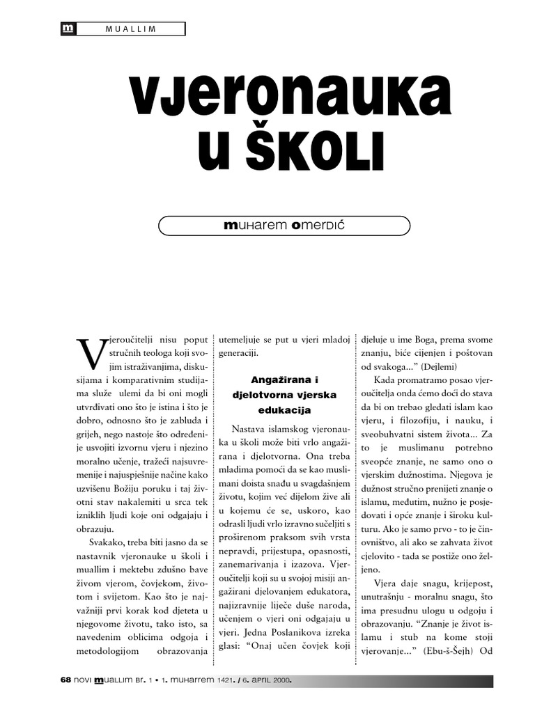 Urednik1,+VOL+1,+BR +1+-+STR +68-77 +MUHAREM+OMERDIĆ | PDF