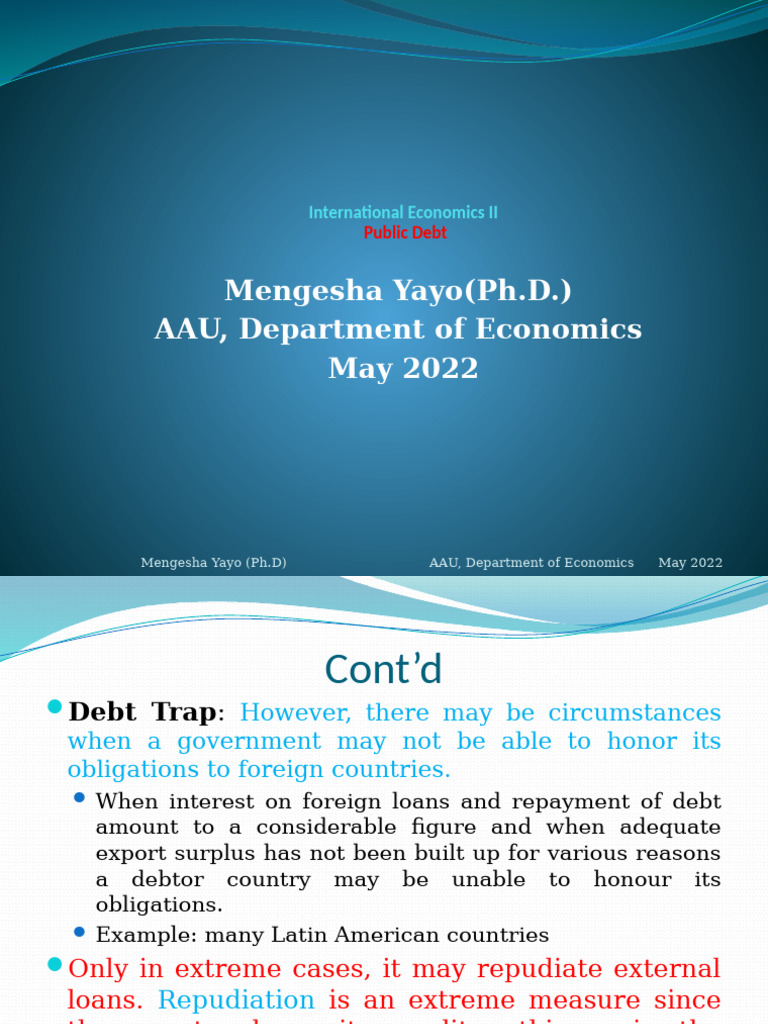 African Debt Crisis | PDF | Debt | Economics