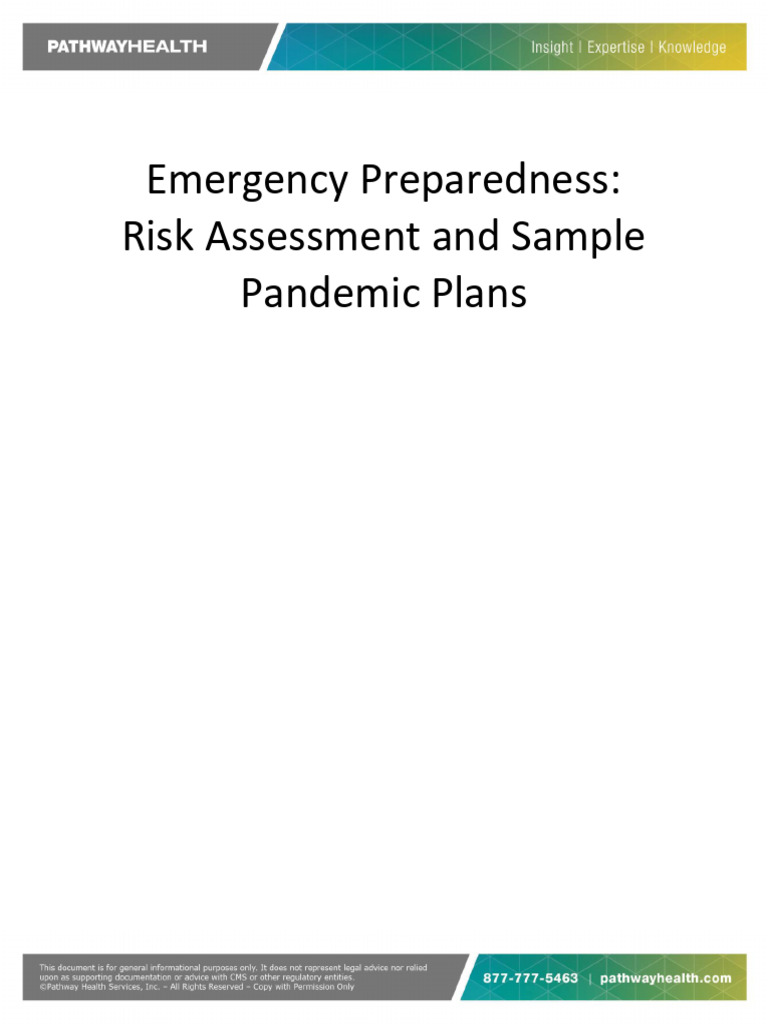 5 Emergency Preparedness Toolkit Risk Assessment and Planning v1 00357 ...