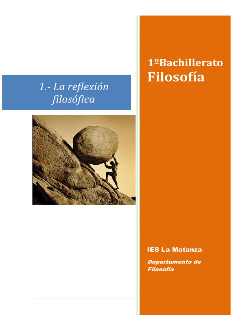 Unidad - 1 La Reflexión Filosófica | PDF | Conocimiento | Verdad