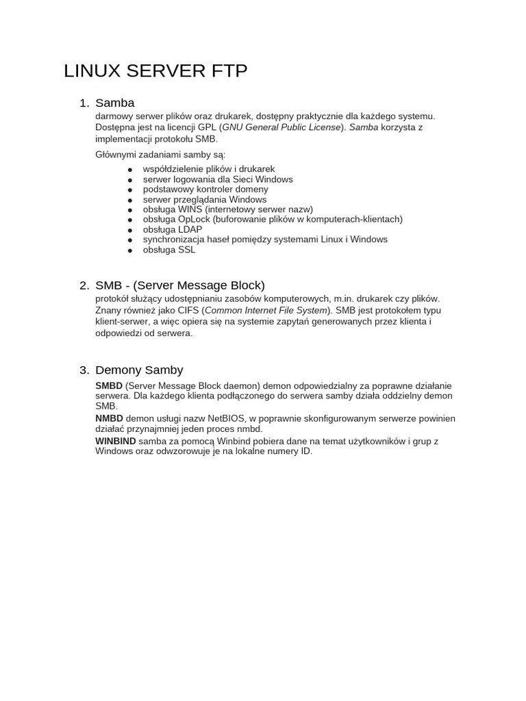 Linux Samba | PDF