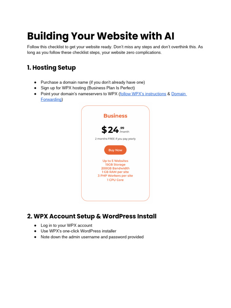01-Building Your Website With AI | PDF | Word Press | World Wide Web