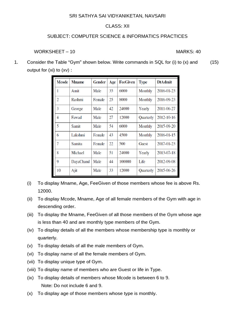 WORKSHEET_10_CSIP | PDF