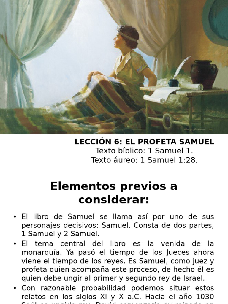 Profeta Samuel | PDF | Libros de Samuel | Samuel