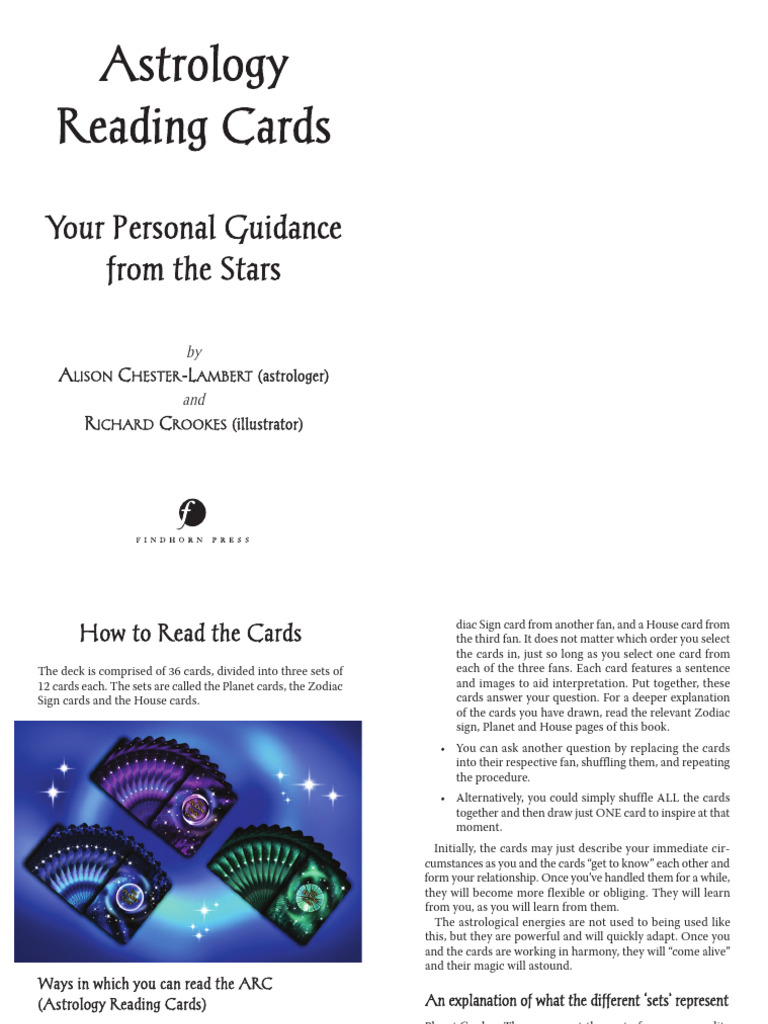 Astrology Reading Cards: Your Personal Guidance From The Stars | PDF ...
