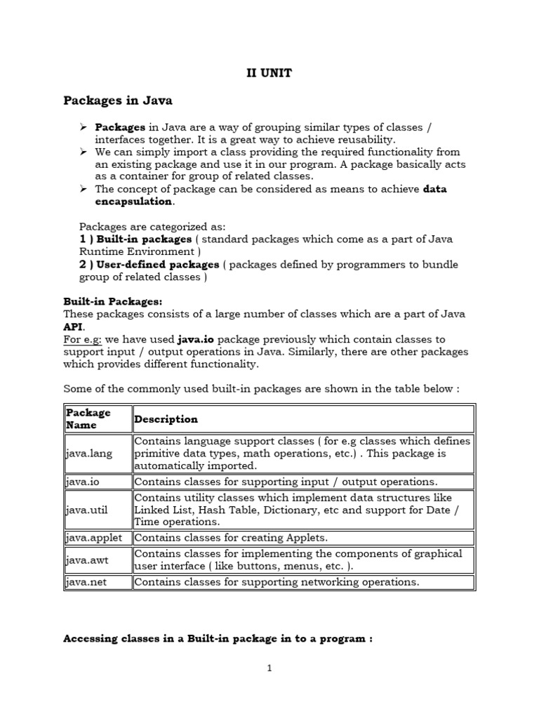 Unit Ii Pdf Class Computer Programming Method Computer Programming 