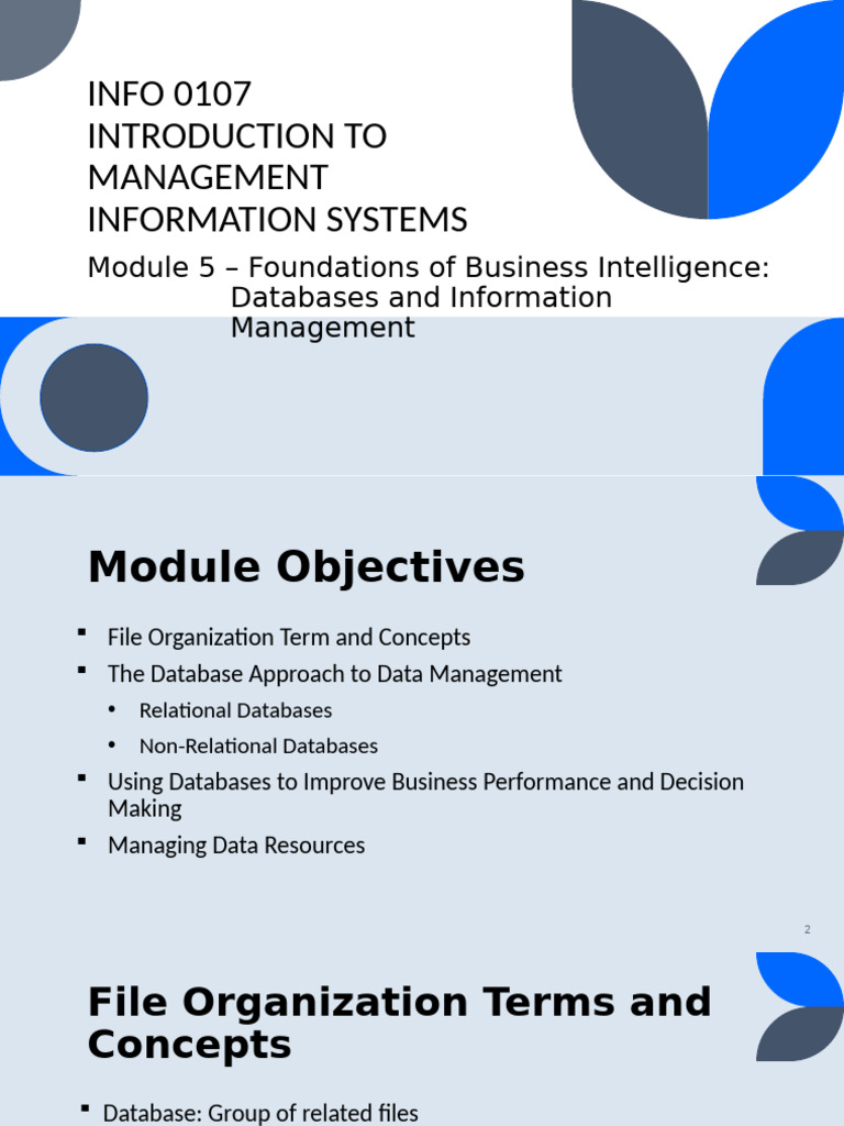 Module 5 | PDF | Databases | Relational Database
