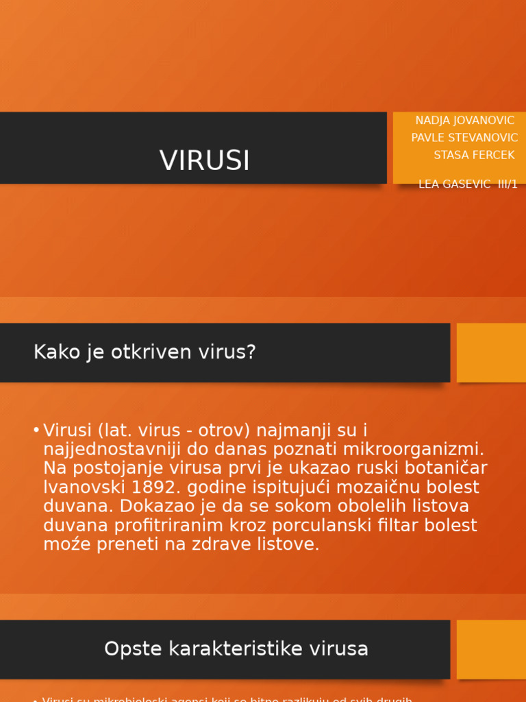 Prezentacija 2 – virusi | PDF