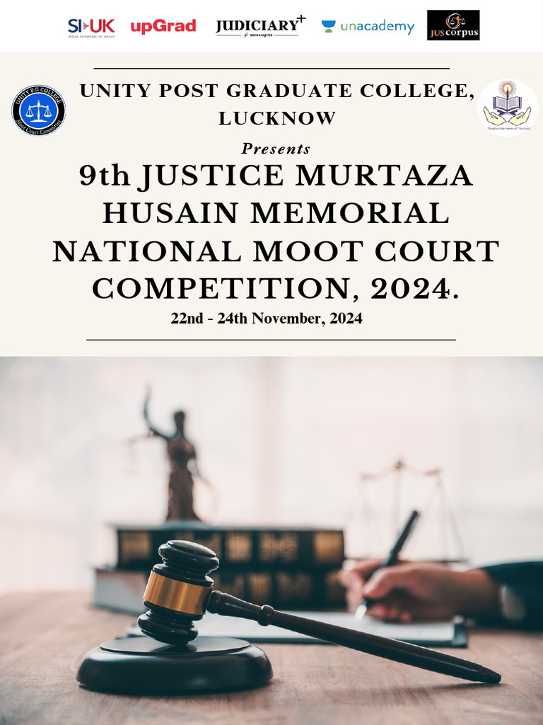 Broucher and Rule Book For National Moot Court Competition | PDF | Privacy | Courtroom