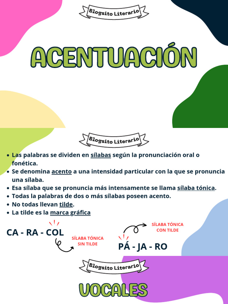 Guía de Acentuación y Tildación | PDF | Lingüística | Fonética