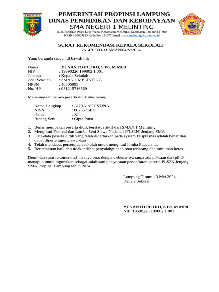 Rekomendasi fls2n | PDF