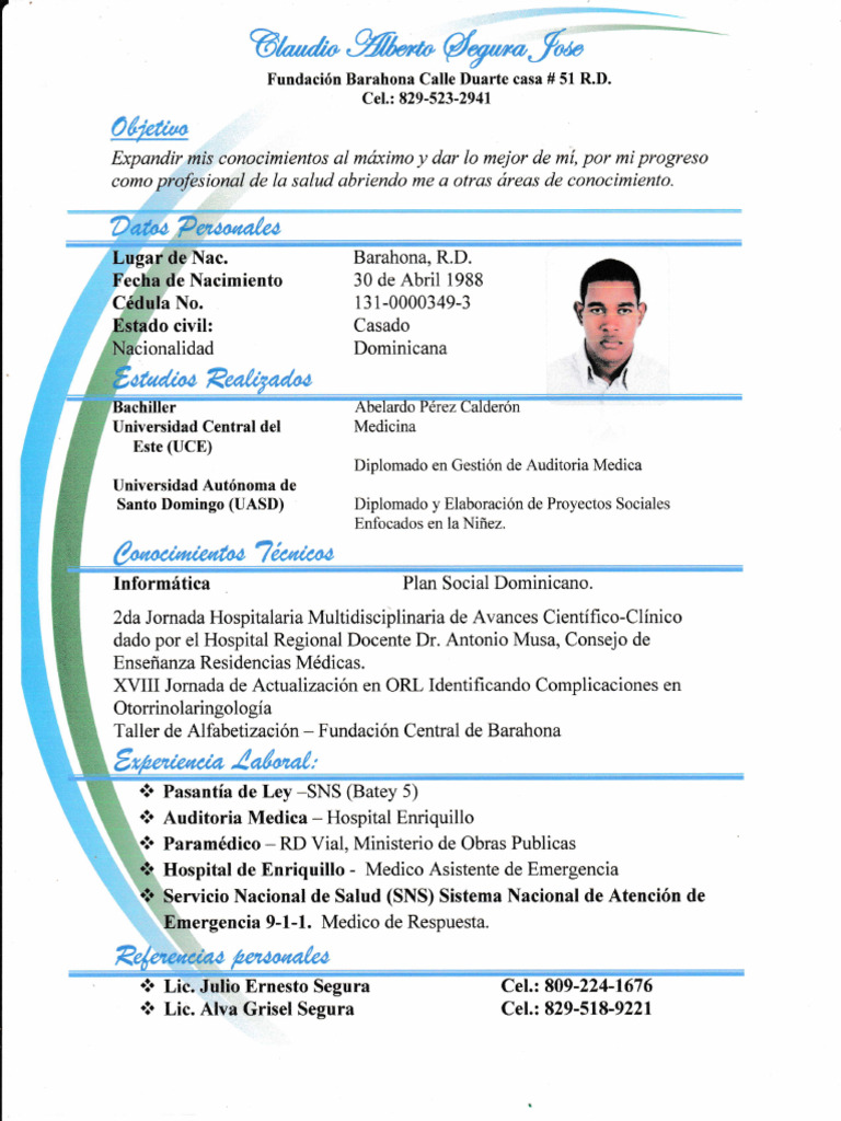 Curriculum Vitael Dr. Claudio | PDF