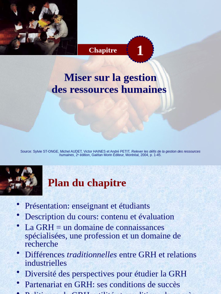 Miser Sur La Gestion Des GRH | PDF | Gestion des ressources humaines | Recrutement