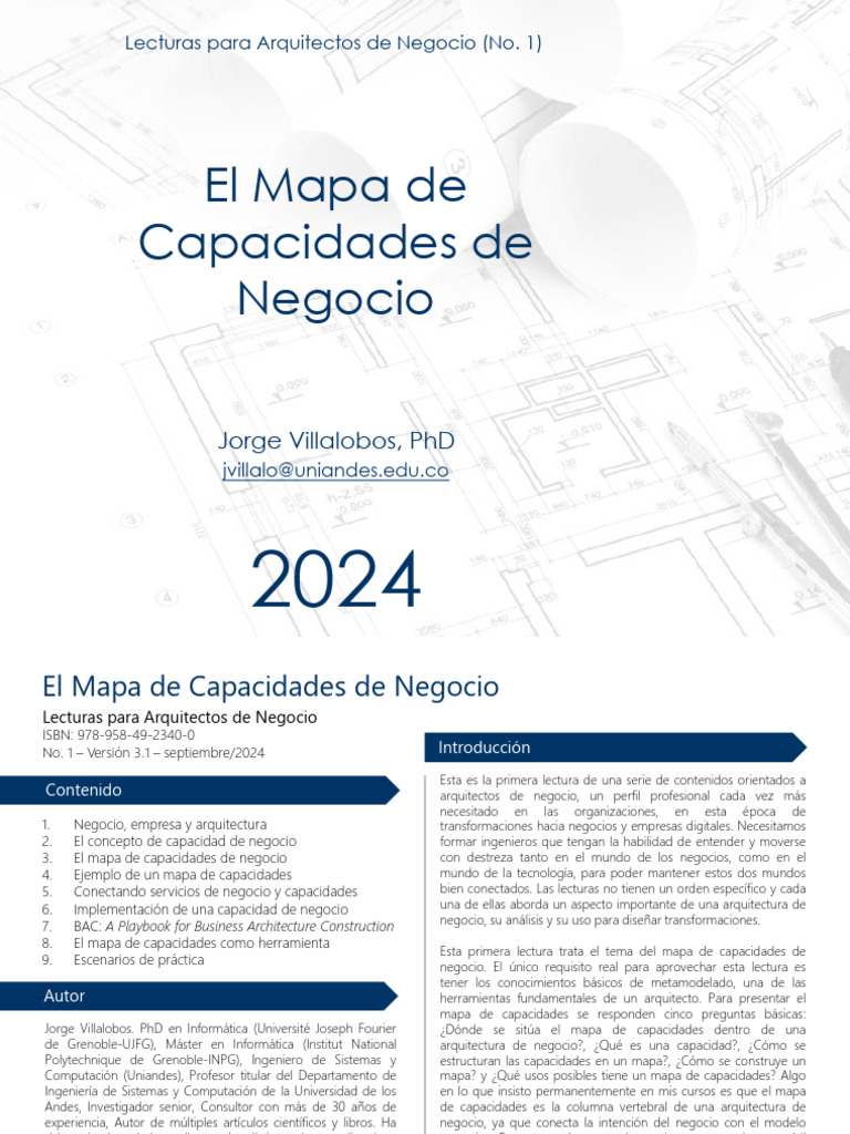 El Mapa de Capacidades 3.1 | PDF | Business | Modelo de negocio