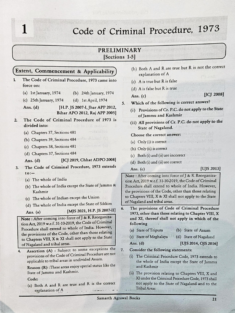 CRPC MCQ Pariksha Manthan | PDF