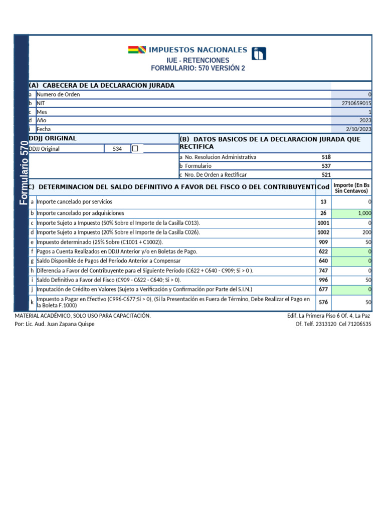 24 FORM 570.v2 R-IUE | PDF | Pagos | Economias